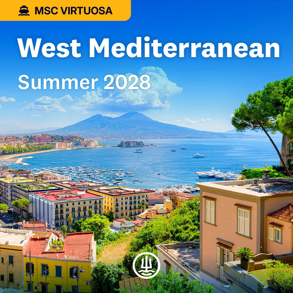 MSC Virtuosa Summer 2028 Cruises from £711 | Simply Cruises