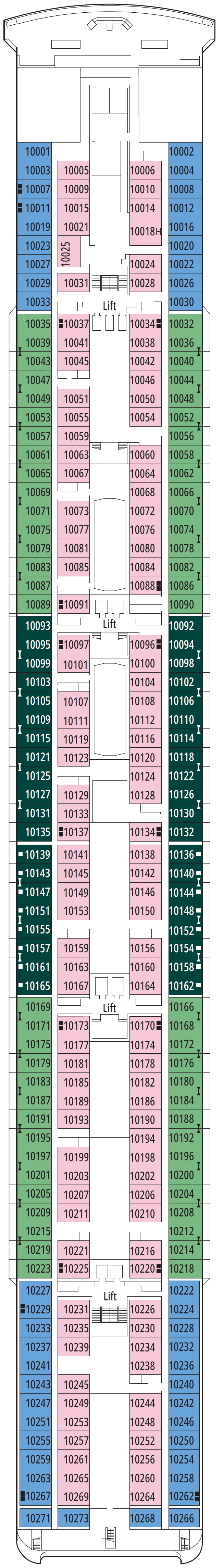MSC Opera Deck Plan (2025)