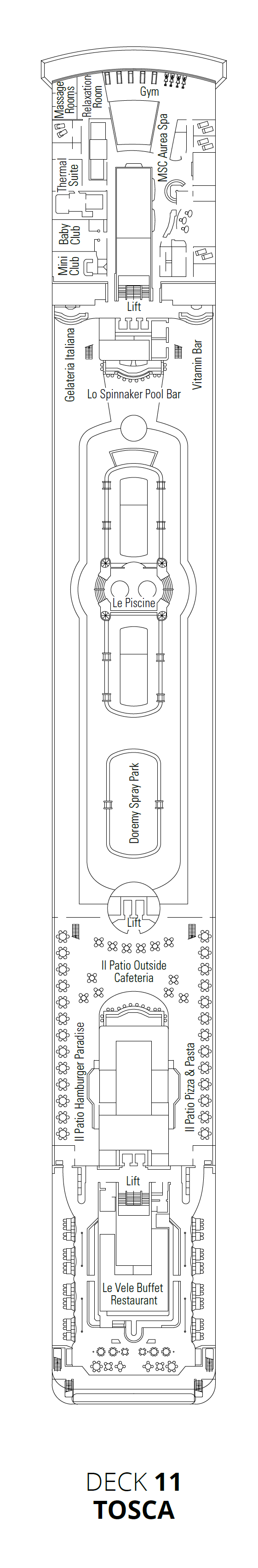 MSC Opera Deck Plan (2025)