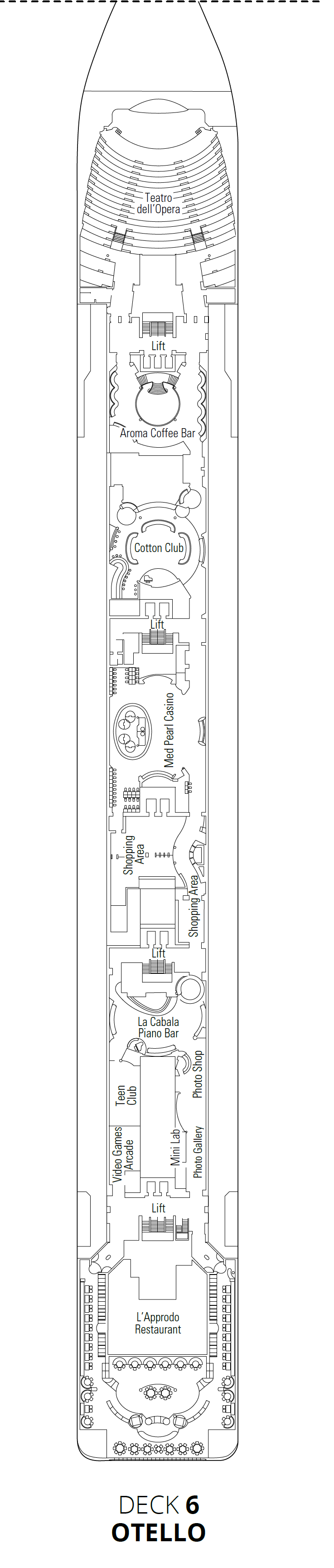 MSC Opera Deck Plan (2025)
