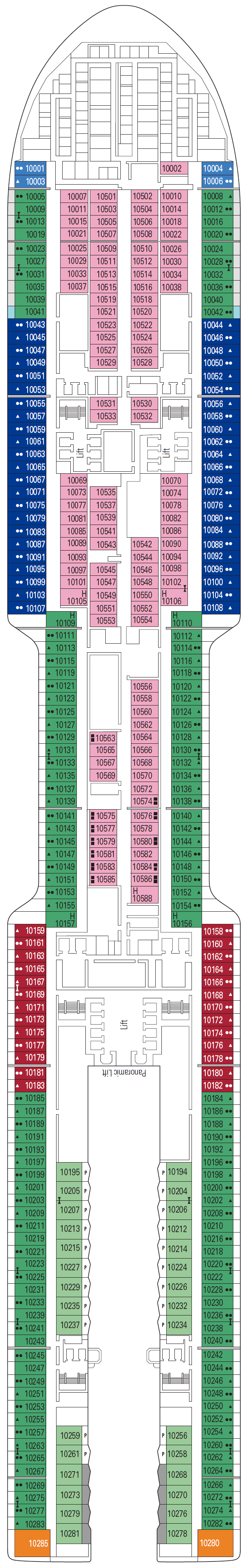 MSC World Europa Deck Plan (2025)
